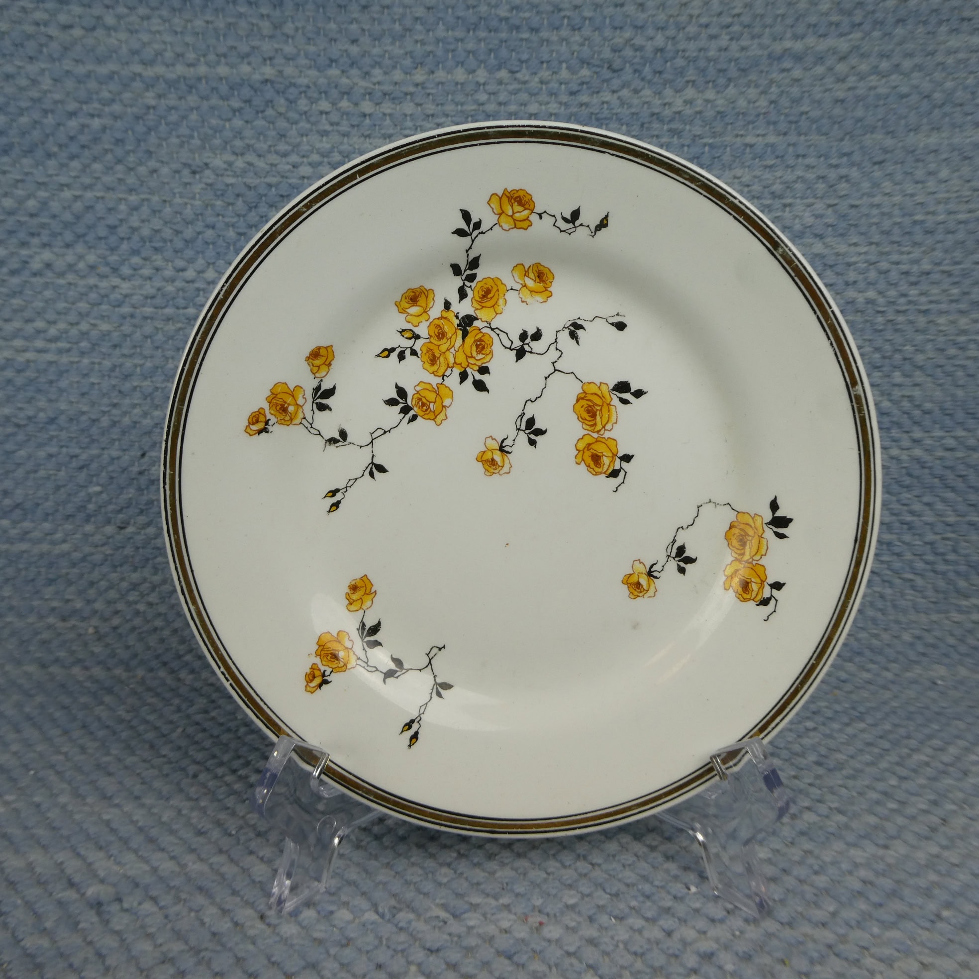 Arabia Lautanen keltaisia ruusuja 20-luku